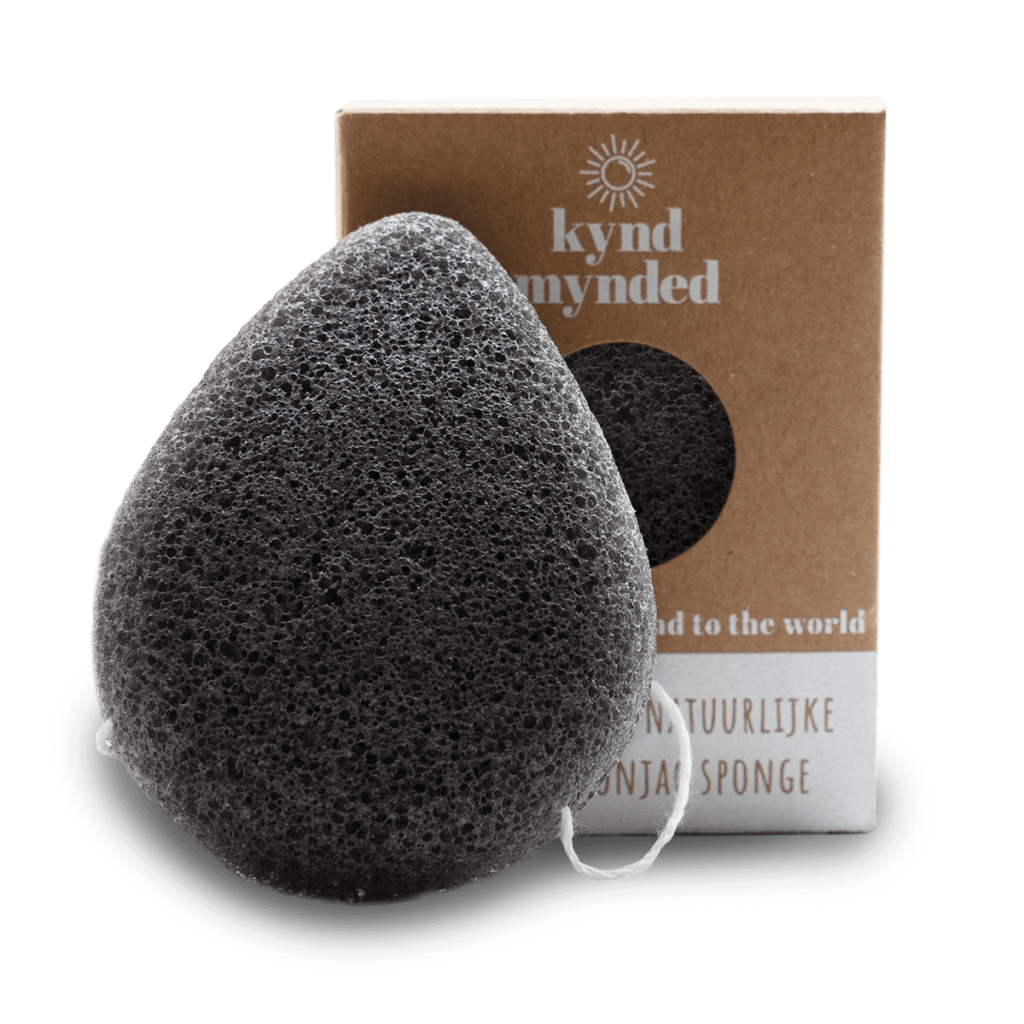 Zuiverende Konjac Sponge | Charcoal - Kynd Mynded